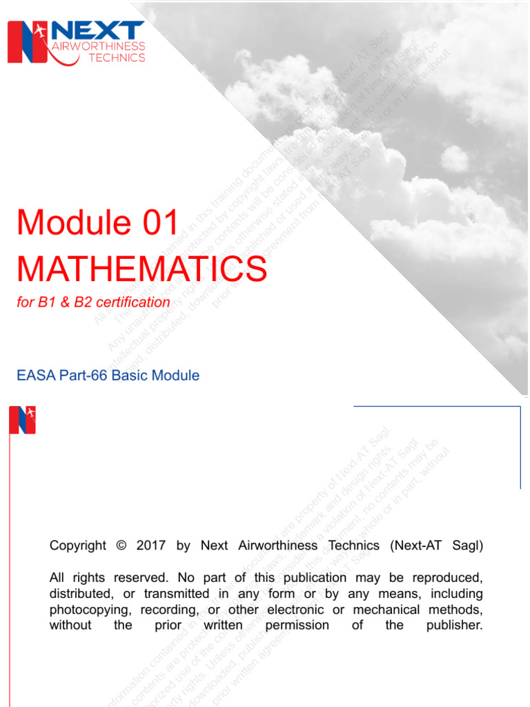 M01 Mathematics (B1+B2) Rev.00 Pages 1 | PDF | Mathematical Notation | Elementary Mathematics