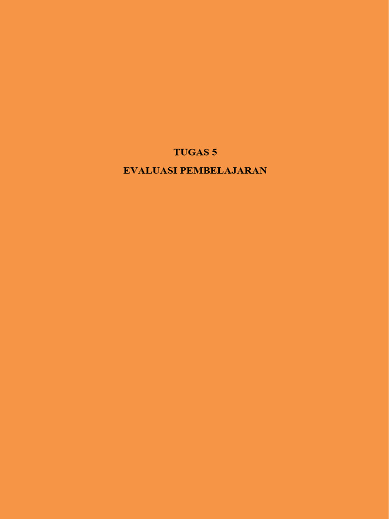 Matriks Evaluasi Hasil Capaian Setiap CPMK | PDF