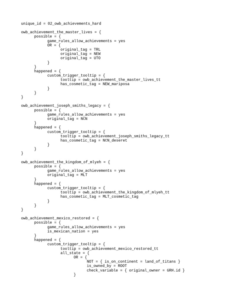 02 Owb Achievements Hard | PDF