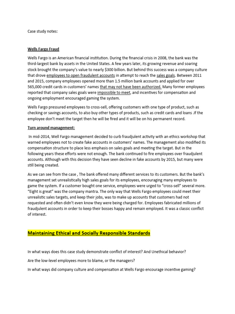 Case Study Notes | Download Free PDF | Banks | Business