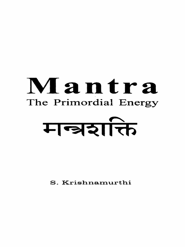Mantra The Primordial Energy | PDF