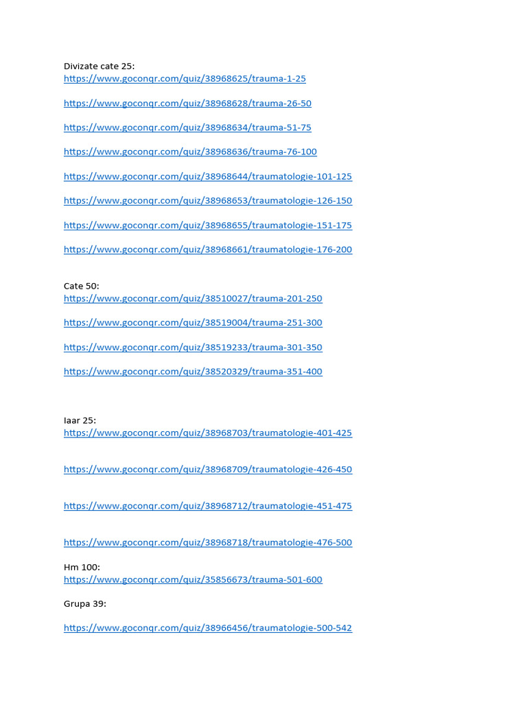 Trauma & Traumatology Quizzes | PDF | Technology & Engineering