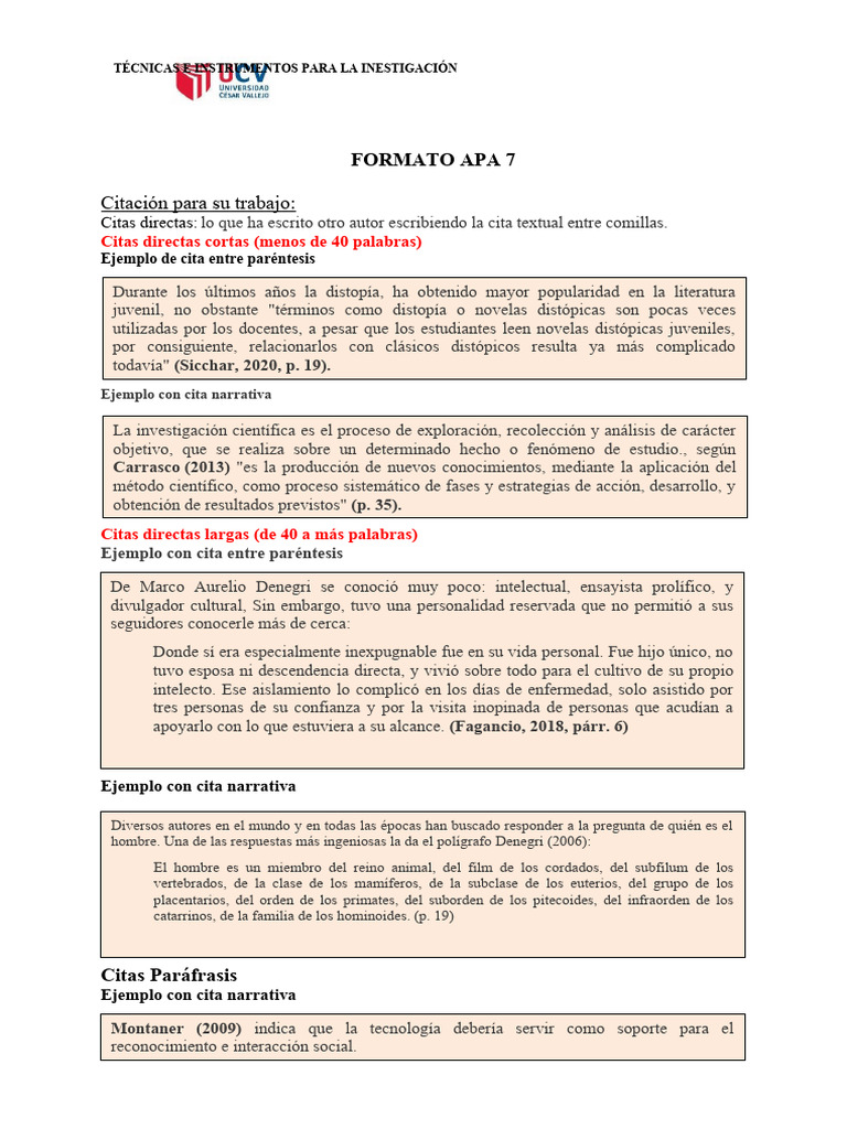 Ejemplos de formato APA 7 en investigación | PDF | Marketing