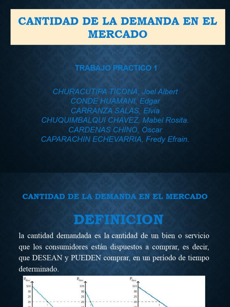 Cantidad de La Demanda en El Mercado | PDF | Oferta y demanda | Mercado ...