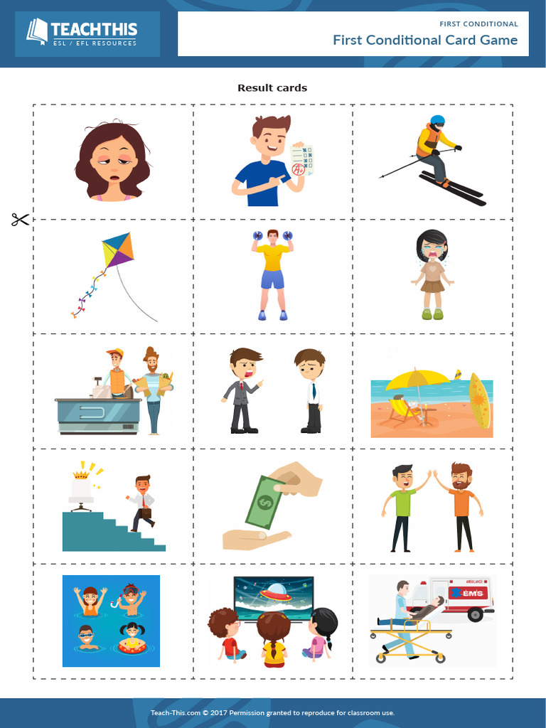 First Conditional Card Game Resources | PDF