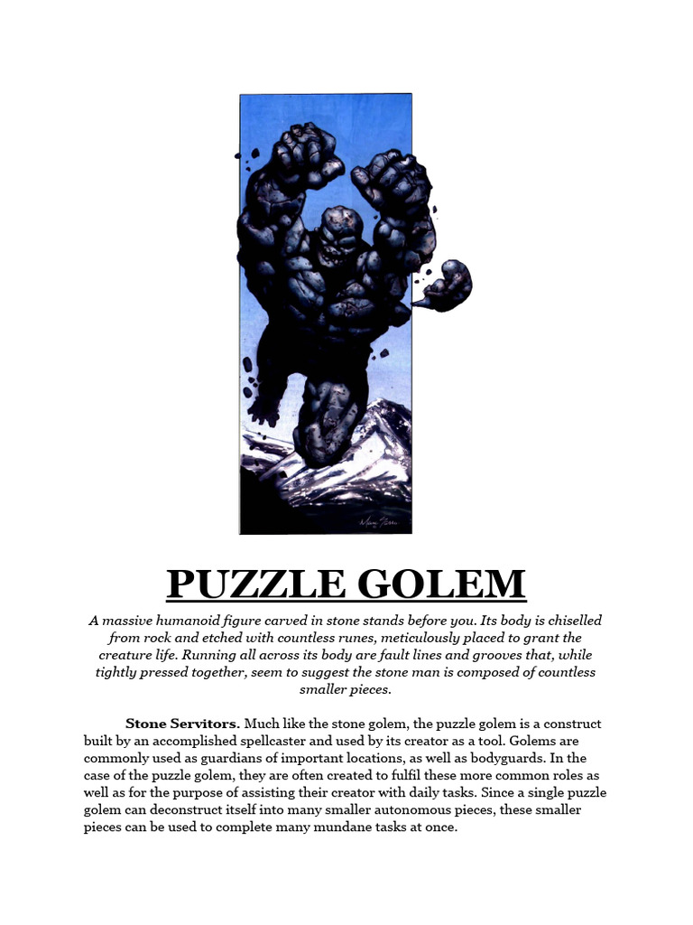 Puzzle Golem | PDF