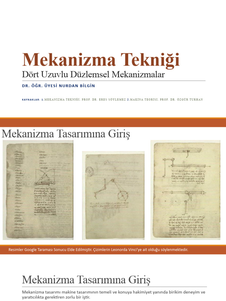 MekanizmaTekniği Ders11 | PDF