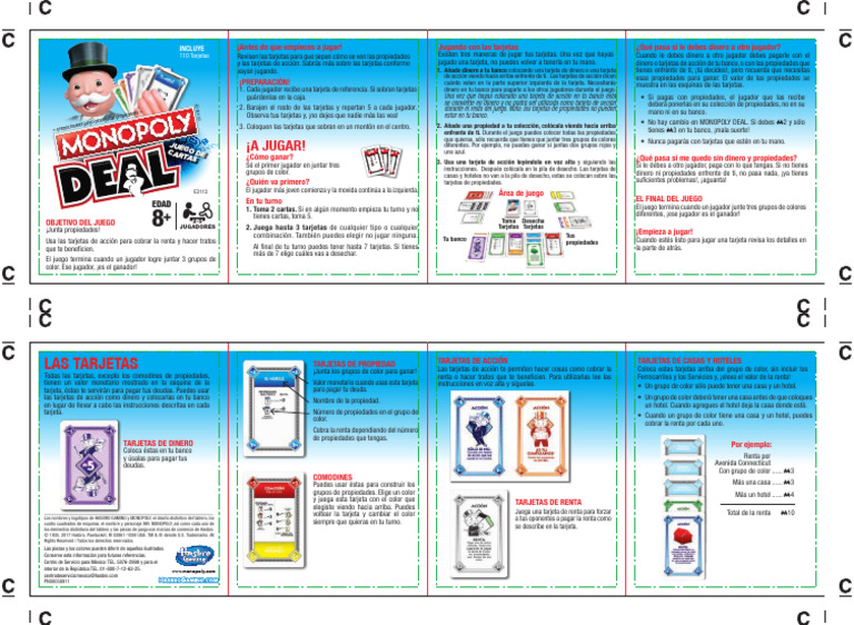 E3113 - Es MX - Monopoly Deal Card Game | PDF