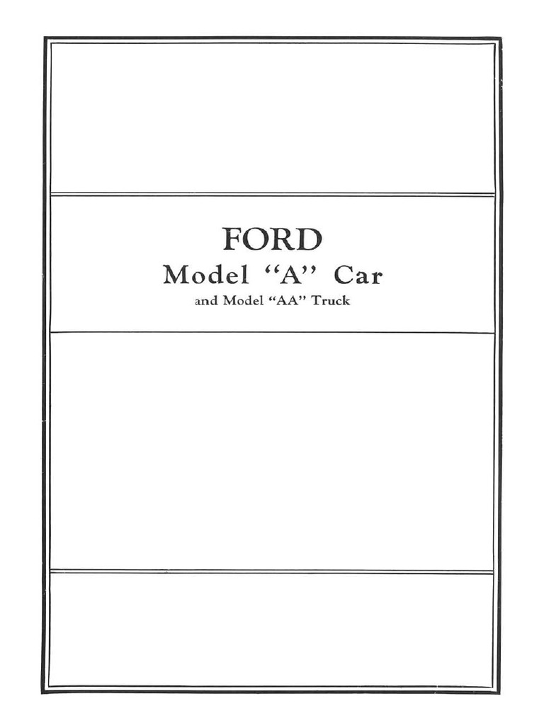 Ford Manual AA | PDF