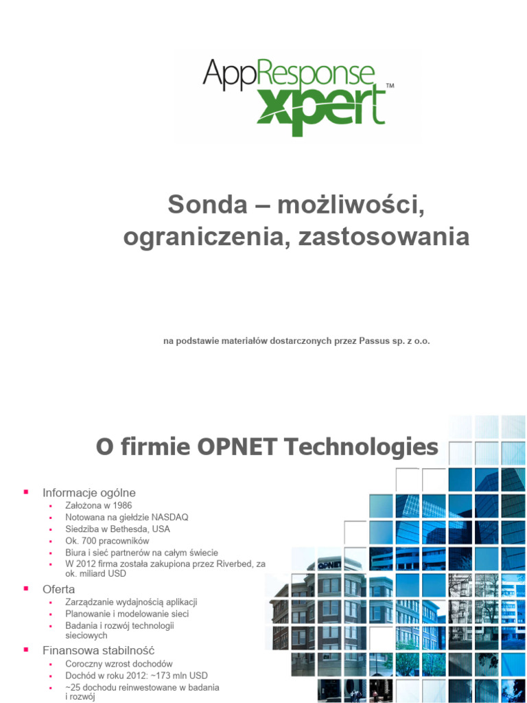 Prezentacja OPNET | PDF