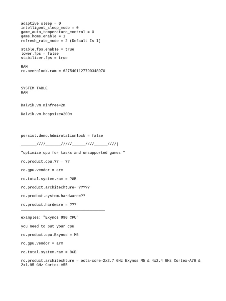 PerformanceTweaks SetEdit LycanTweaks 2 | PDF