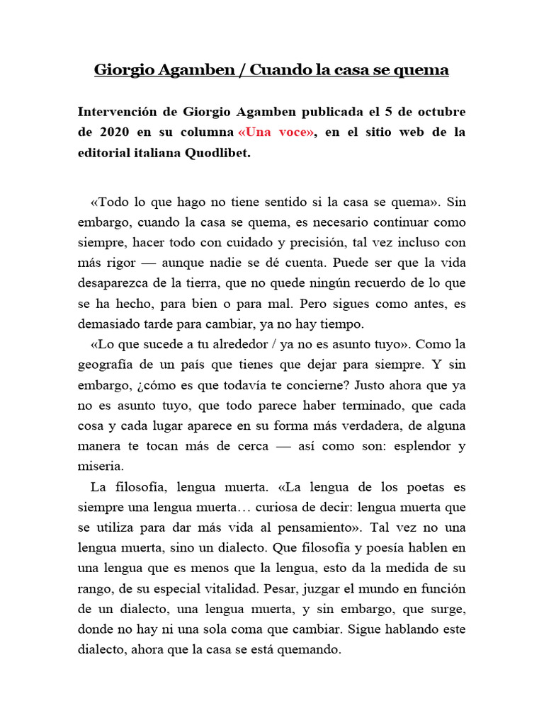 Giorgio Agamben | PDF