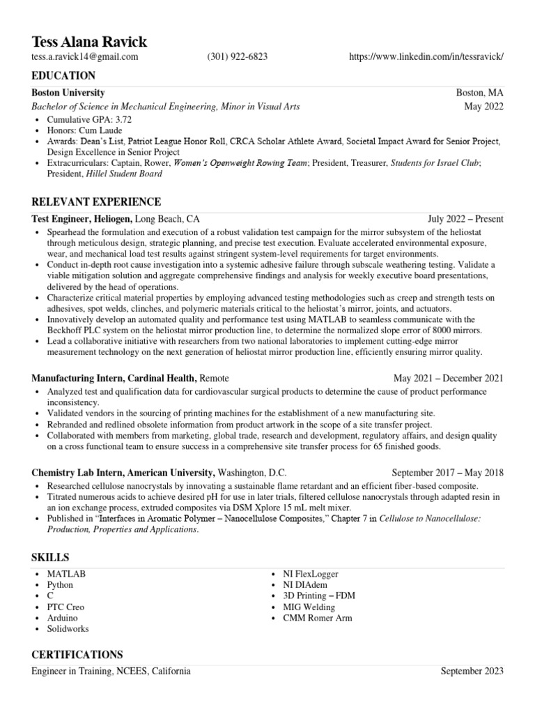 Ravick Resume | PDF | Engineering | Physical Sciences