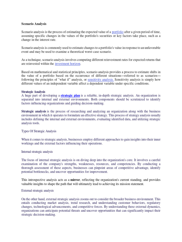 Unit 4 Notes | PDF | Strategic Management | Scenario Planning Unit 4 Notes | PDF | Strategic Management | Scenario Planning