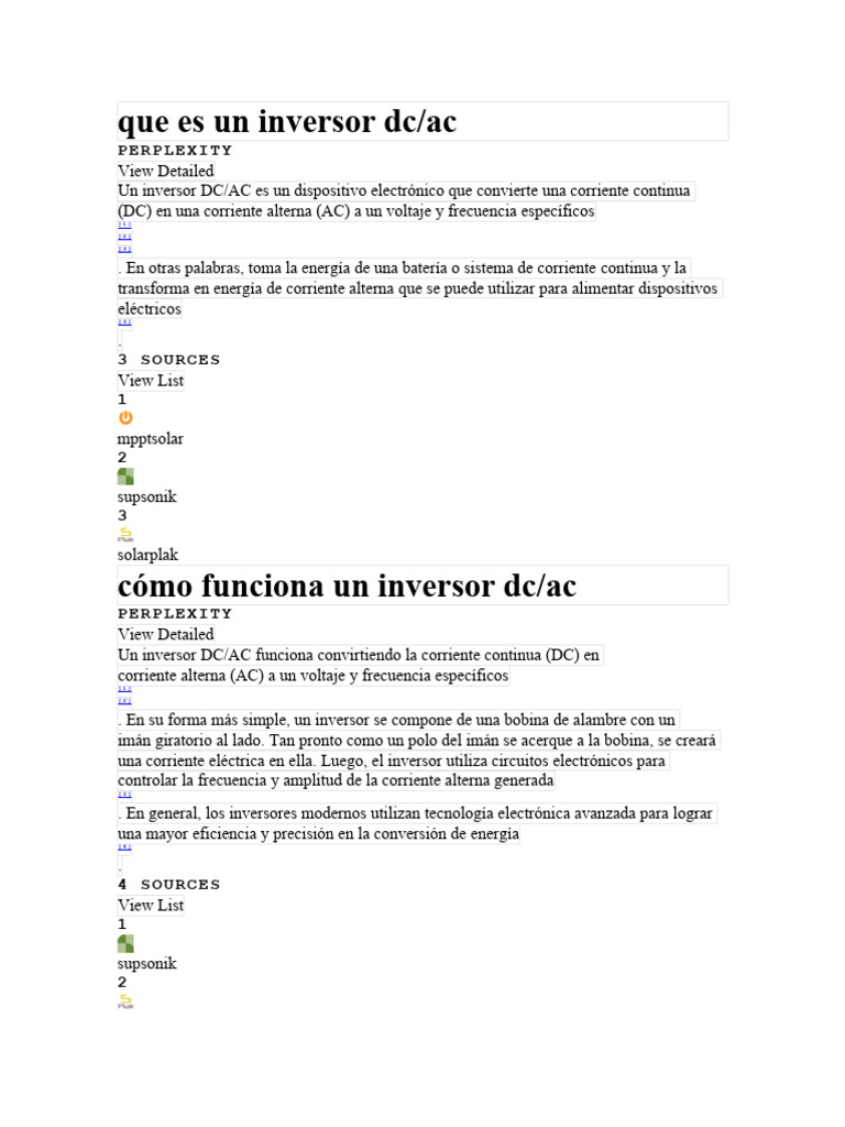 Que Es Un Inversor DC | PDF | Inversor de energia | Corriente eléctrica
