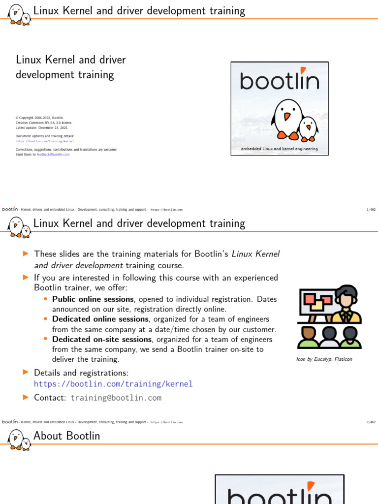 Linux Kernel And Driver Development Training Linux Kernel Pdf