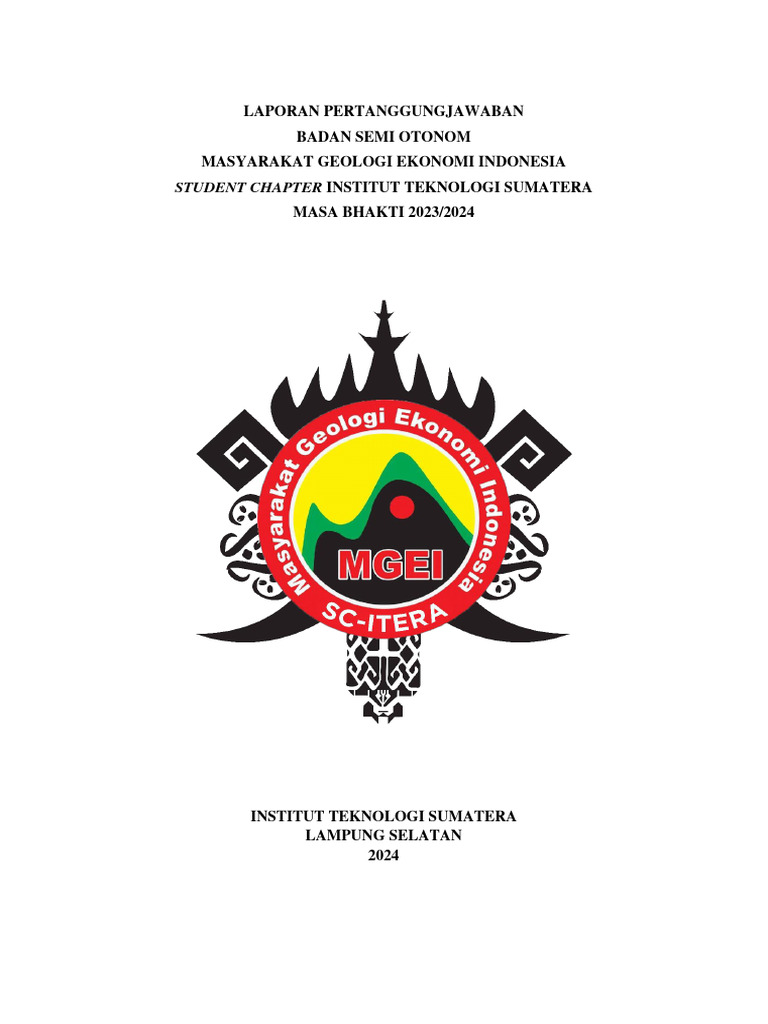 Laporan Pertanggungjawaban Mgei Sc-Itera 2023-2024 | PDF