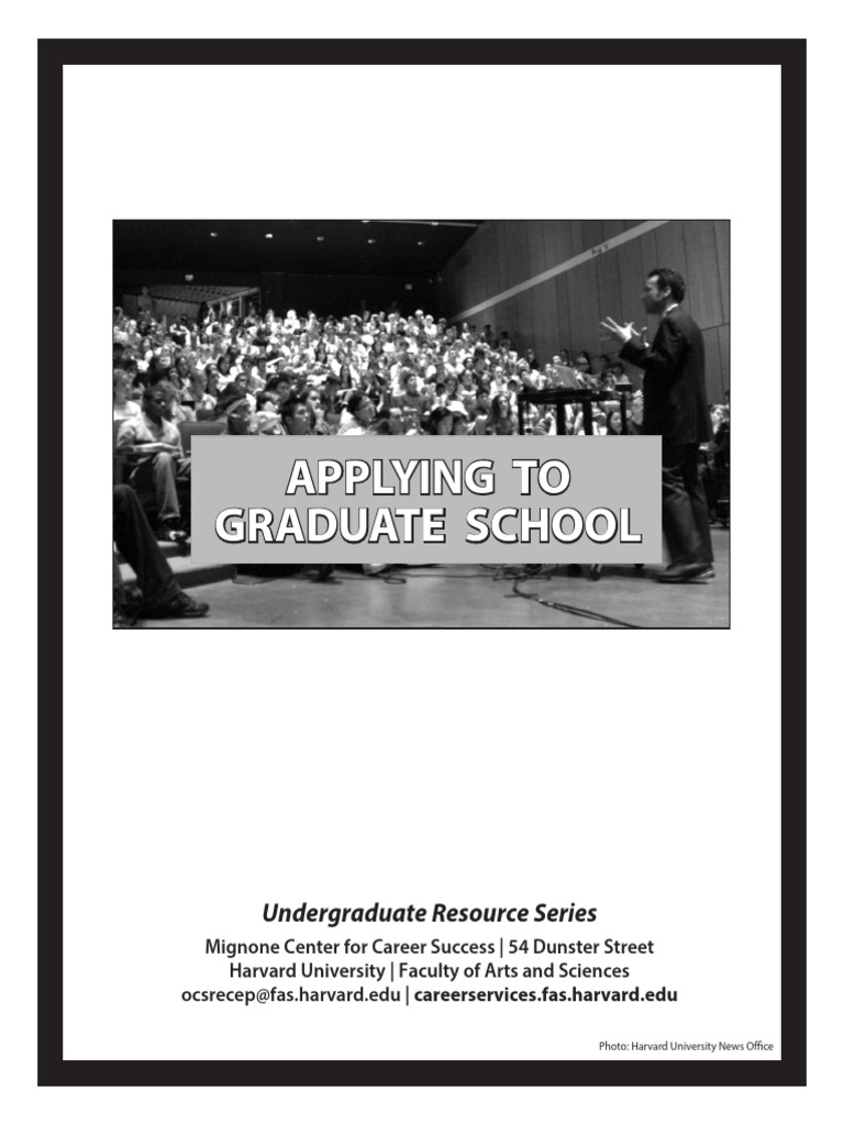 Graduate School Application Guide | PDF | Doctor Of Philosophy ...