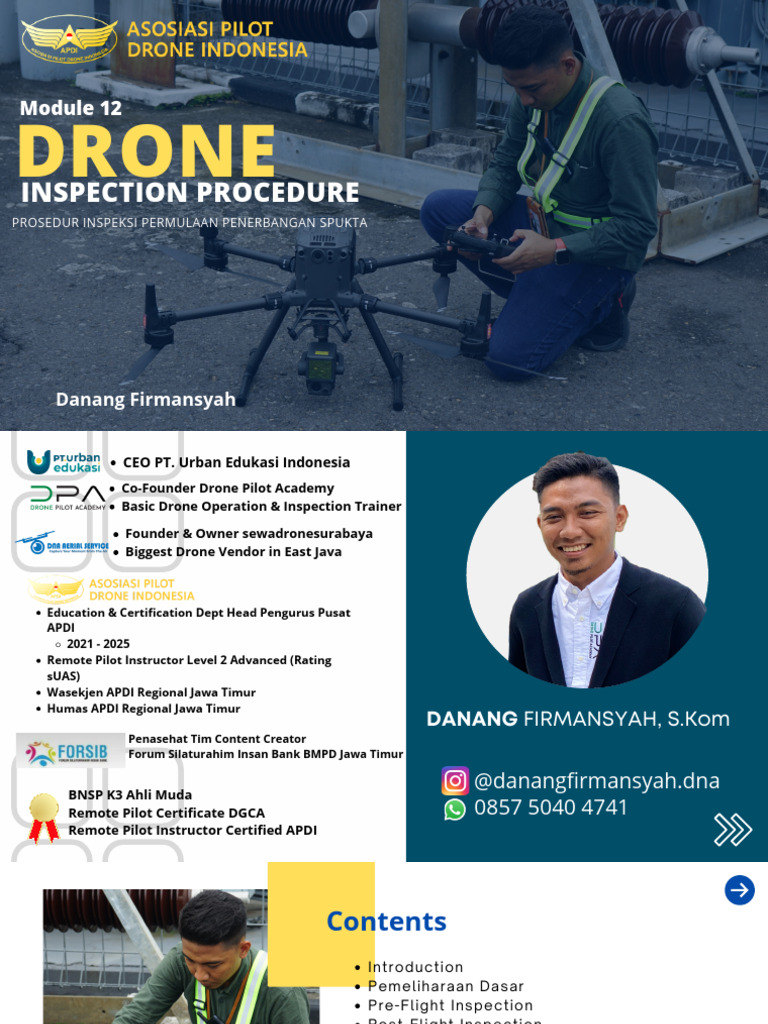 Drone Inspection Procedure | PDF | Teknologi & Rekayasa