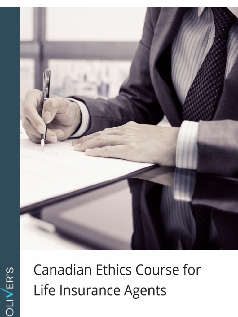 EN Canadian Ethics Course For Life Insurance Agents 1 | PDF | Insurance ...