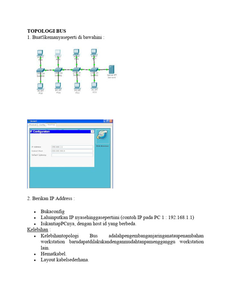 Gambar Topologi Dengan Cisco Packet Tracer | PDF
