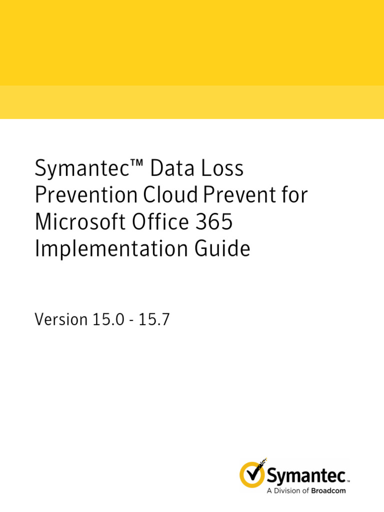 Symantec DLP 15.7 Cloud Prevent O365 | PDF | Cloud Computing | Port (Computer Networking)