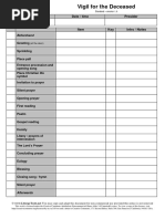 Necrological Service Program Outline | PDF | Religious Behaviour And ...