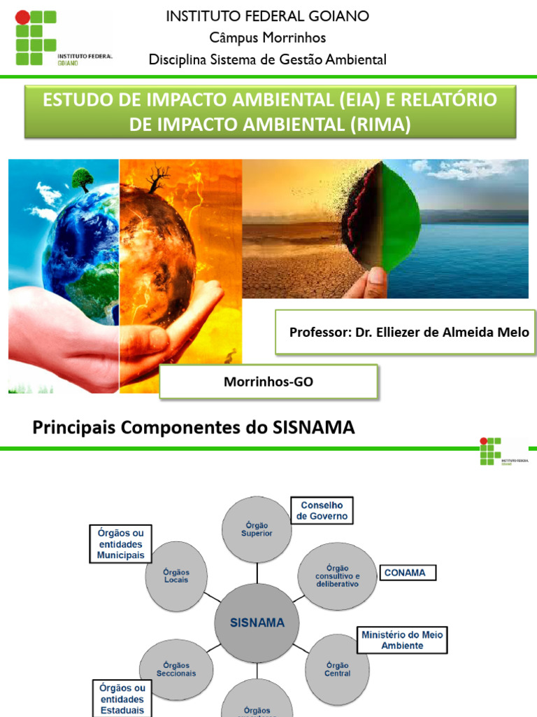 AULA01 Impacto Ambiental EIA RIMA | PDF | Ambiente natural | Planejamento