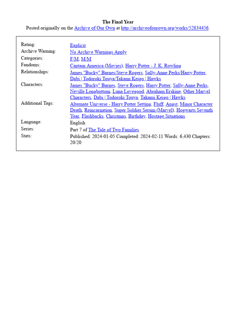 The Final Year | Download Free PDF | Magician (Fantasy) | Harry Potter