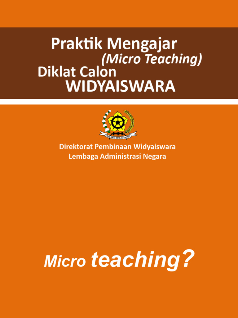 Pengarahan Micro Teaching | PDF