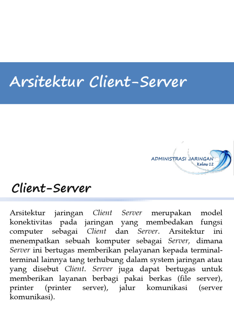 C. Prinsip Kerja Client Server | PDF