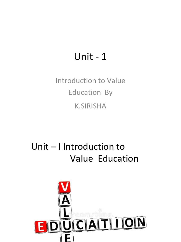 UNIT 1 - Introduction To Value Education | PDF | Happiness | Self