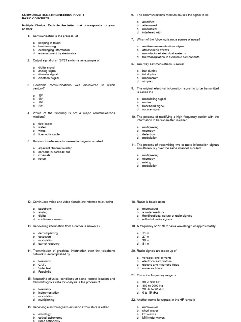 01.basic Concepts1 | PDF | Modulation | Radio