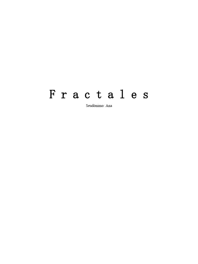 Fractales | PDF | Jesús | Amor
