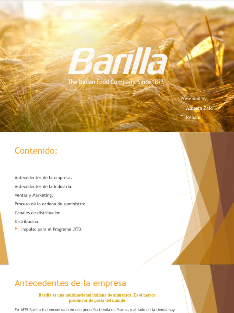 Barilla SPA Group Presentation 2 | PDF | Lean Manufacturing | Inventario