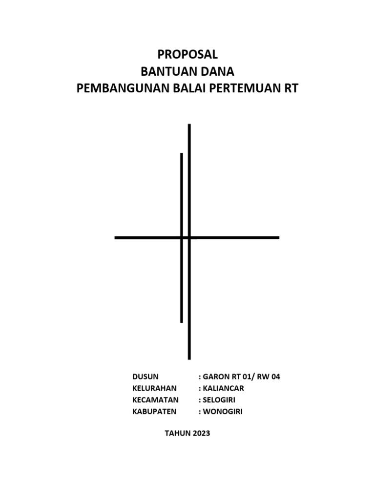 PROPOSAL Balai RT | PDF