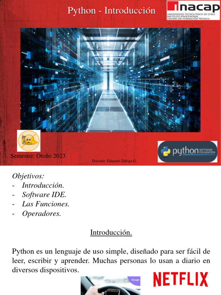 07 Python - Introducción | PDF | Python (lenguaje de programación ...