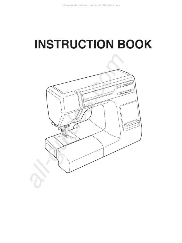 Janome HD3000 Sewing Machine Instruction Manual | PDF | Sewing Machine ...