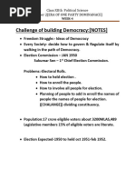 era of one party dominance... class 12th political science | PDF