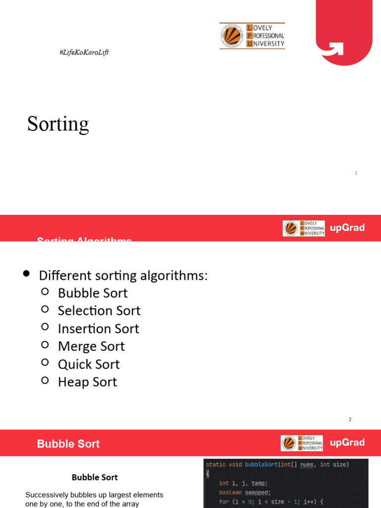 Sorting | PDF | Discrete Mathematics | Applied Mathematics