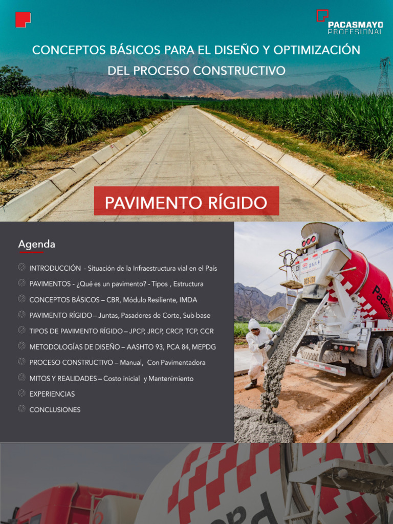 Optimización Del Proceso Constructivo y Conceptos Básicos para El Diseño de Pavimentos | PDF ...