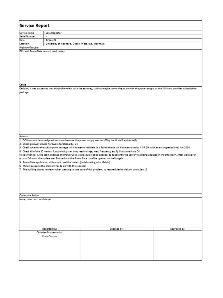 And 20240116 Log of System Maintenance at UI | PDF | Power Supply | Computing