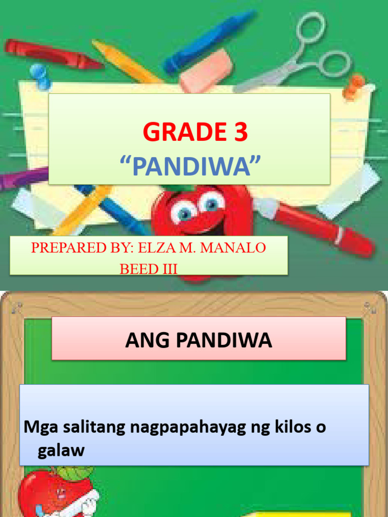 Grade 3 Pandiwa | PDF