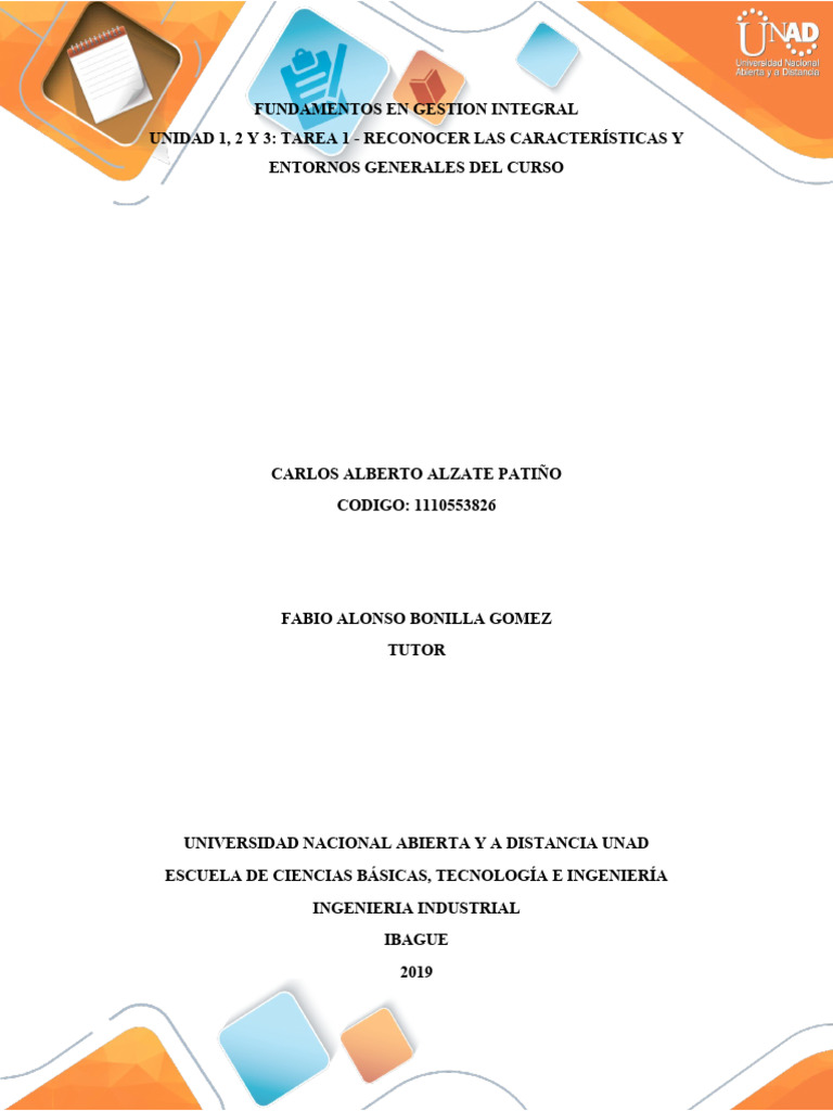 Tarea 1 - Carlos Alberto Alzate Patiño | PDF | Contabilidad | Evaluación