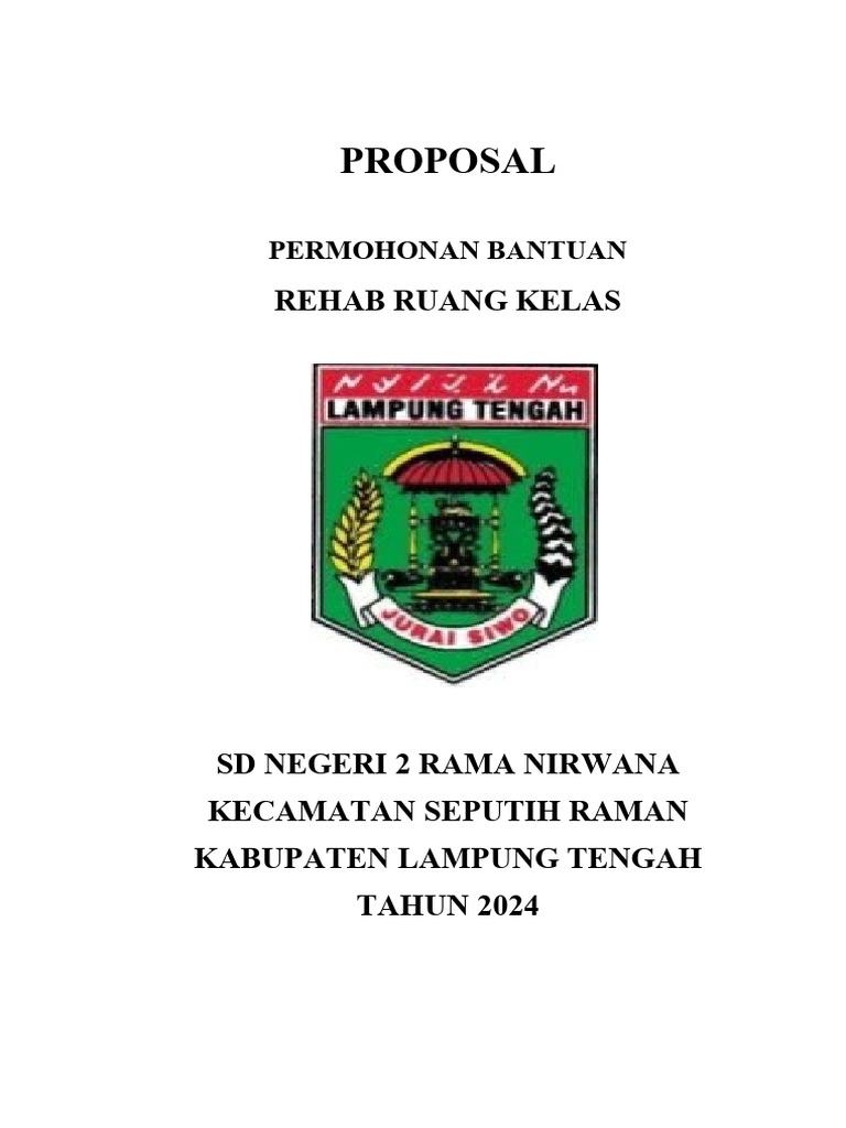 Proposal Rehap Ruang Kelas | PDF