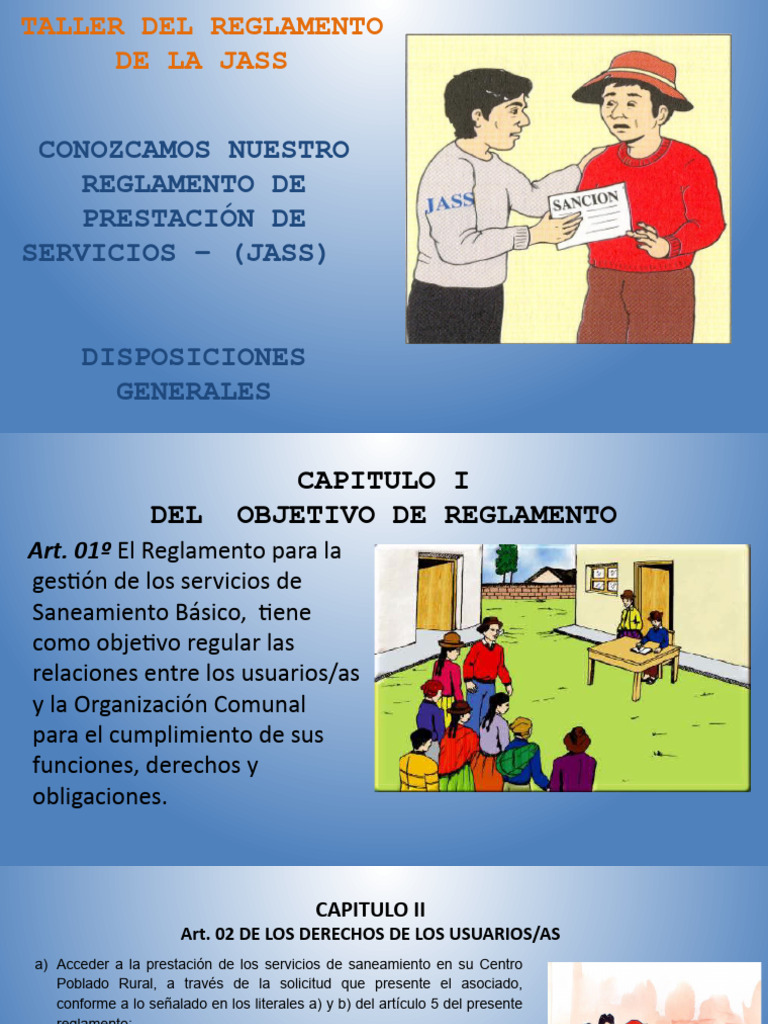 Reglamento JASS | PDF | Derecho | Hogar, jardinería y bricolaje