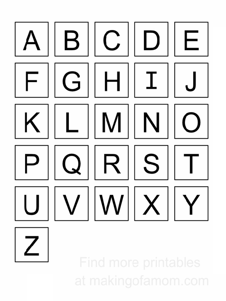 Letters Matching Game | PDF
