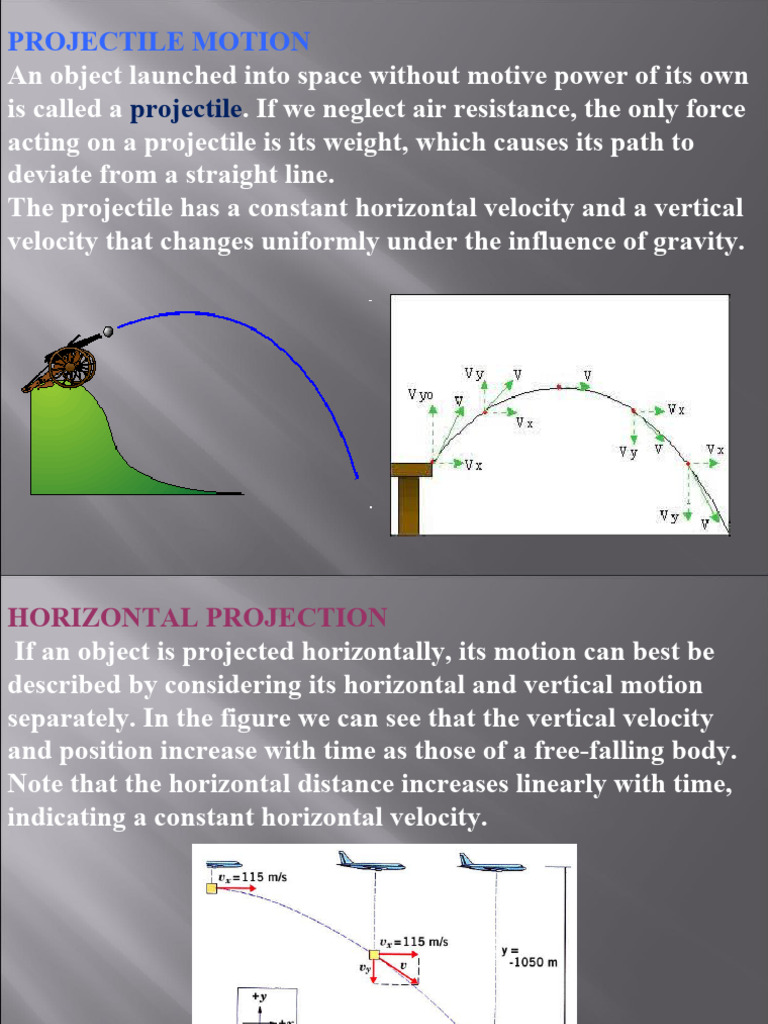 4 Projectile Motion | PDF | Projectiles | Classical Mechanics