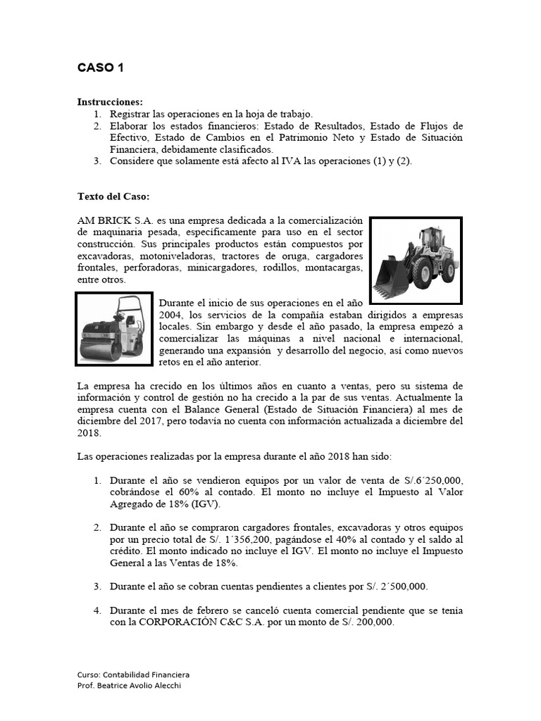 Análisis Financiero AM BRICK S.A. 2018 | PDF | Contabilidad | Business