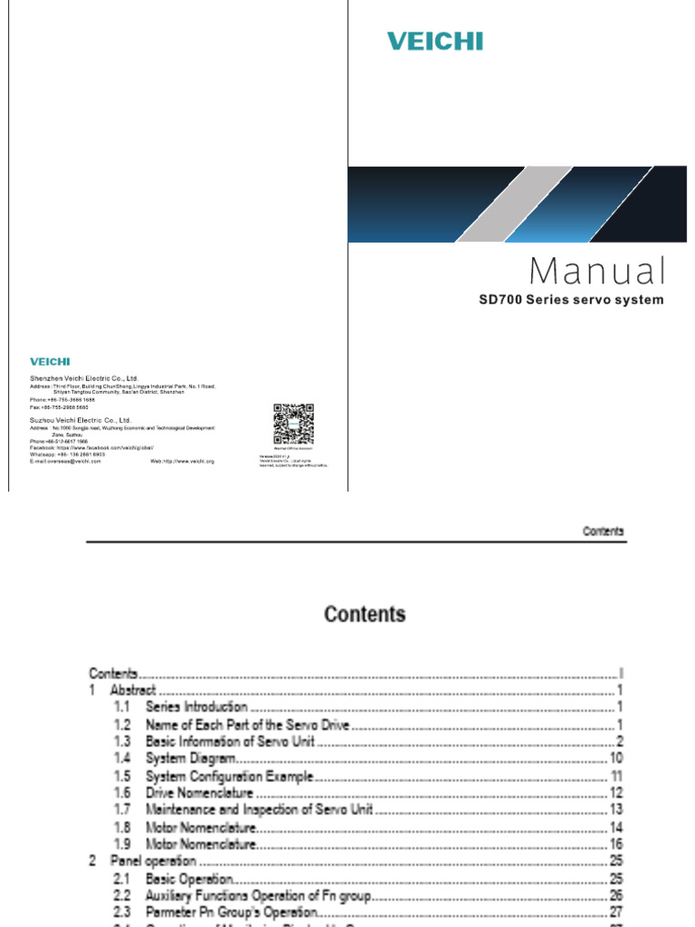 SD700 Servo Drive Manual | PDF | Usb | Feedback